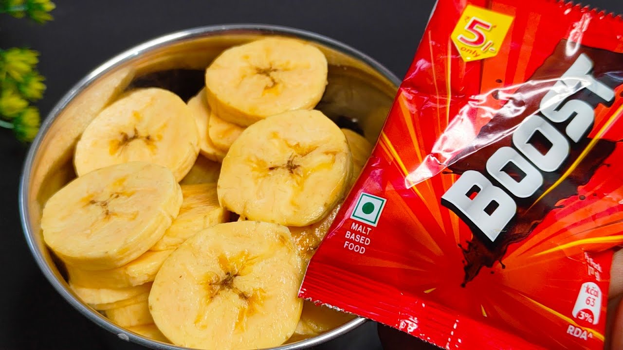 boost snack| banana snack |evening snack recipe| banana easy snack |# ...