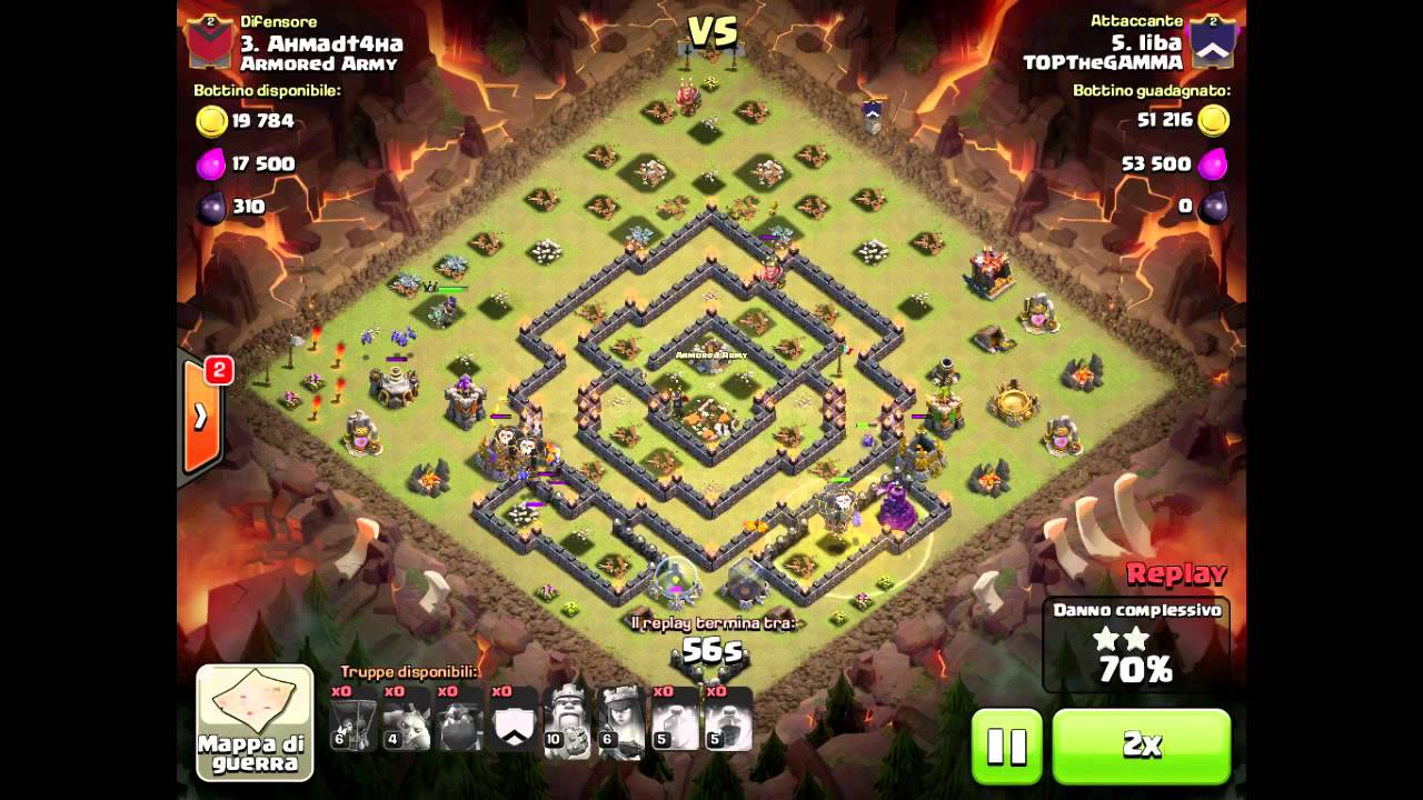 Clash of clans #LavaLoonion 3 stars th9 #TOPTheGAMMA - YouTube