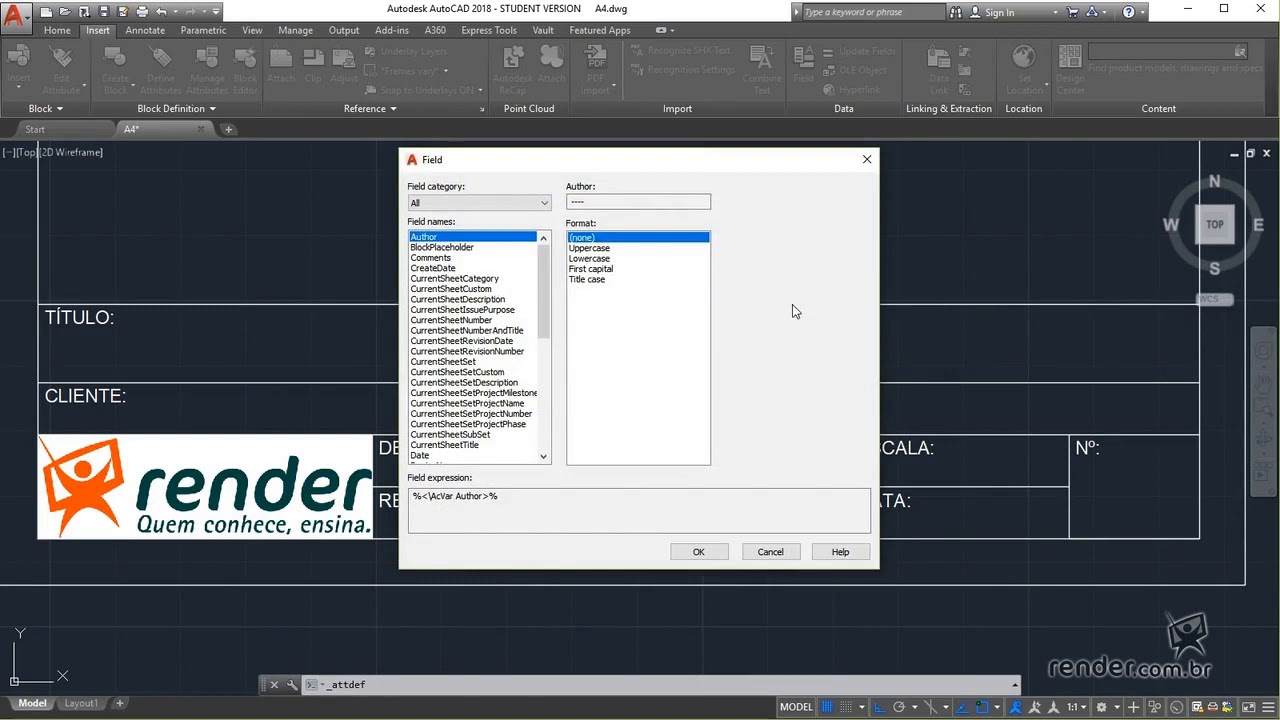 33 - Working with Attributes | AutoCAD 2018 Basic - YouTube