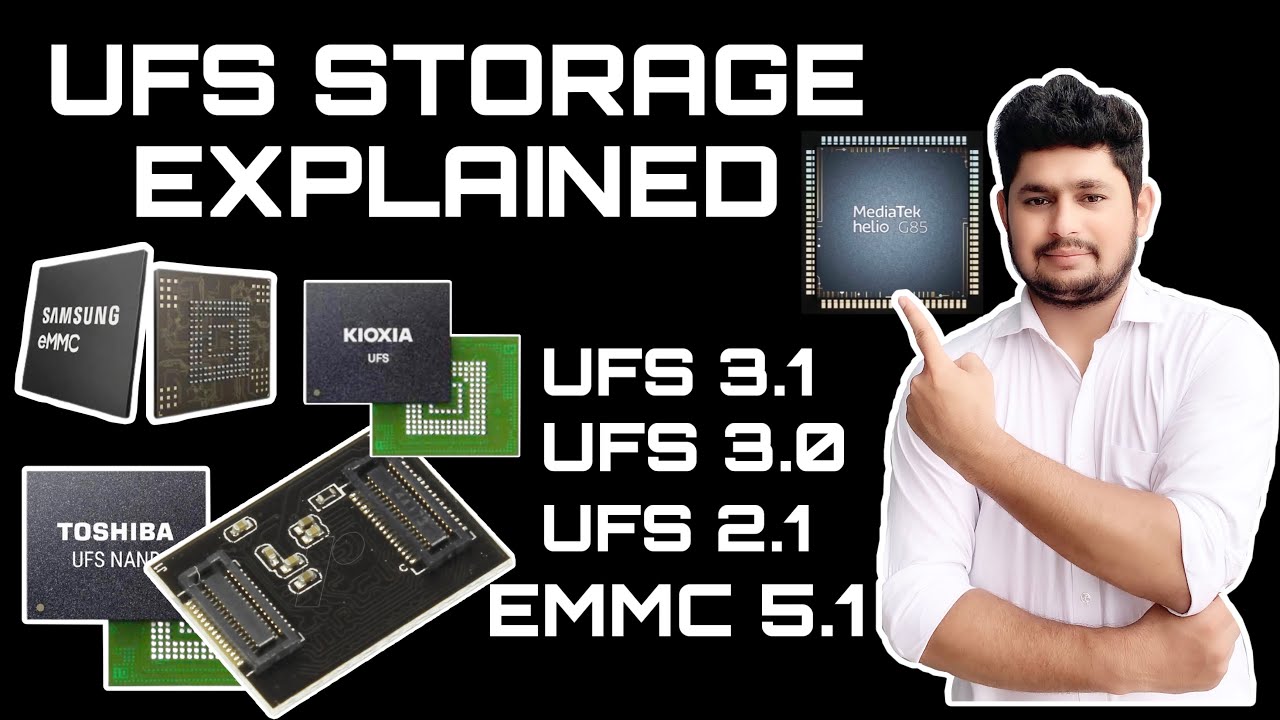 UFS storage explained UFS 3.1 VS 3.0 VS 2.1 COMPARISON UFS kya Hai ...
