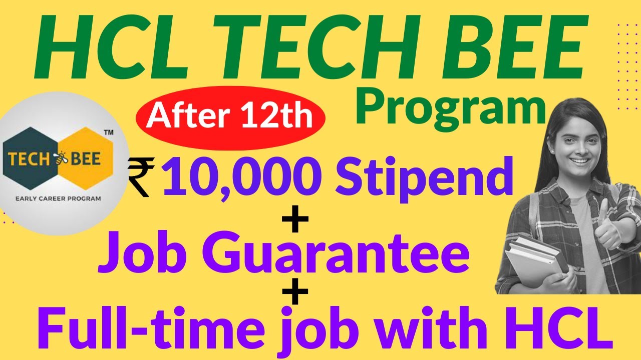 HCL TechBee Program | IT Job After 12th | Full Details - Eligibility ...