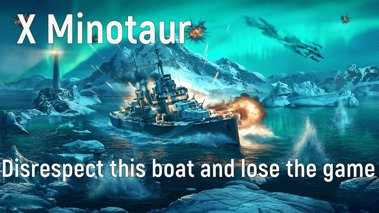 World of Warships - Minotaur Replay, disrespect this boat and lose the ...