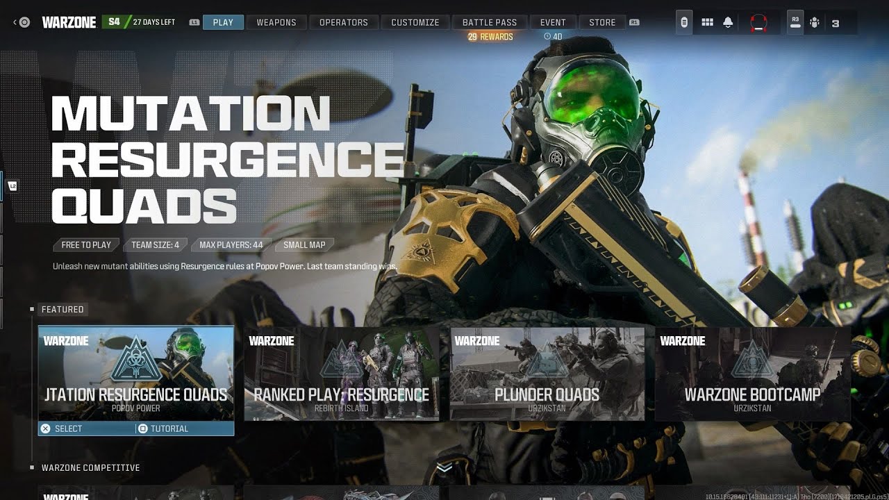 Call of Duty Warzone Trying the NEW MUTATION RESURGENCE Game mode ...