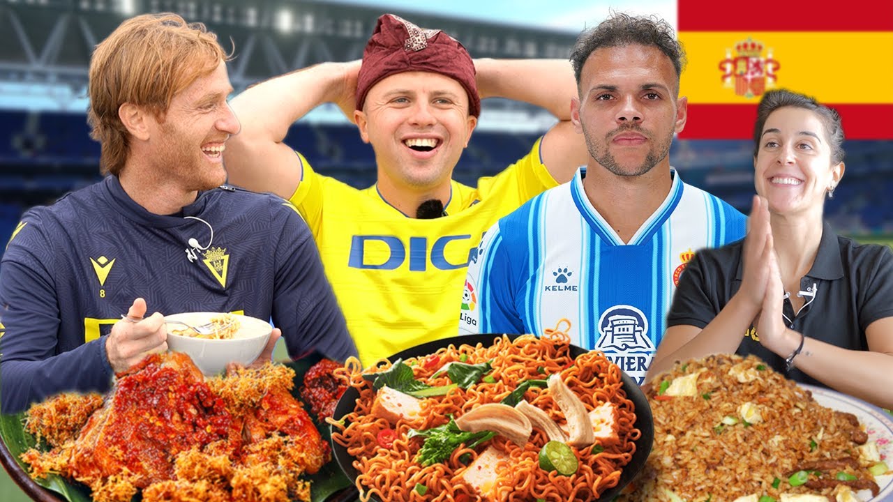 This is how I Introduced Indonesian Food to LA LIGA (Spain) - YouTube