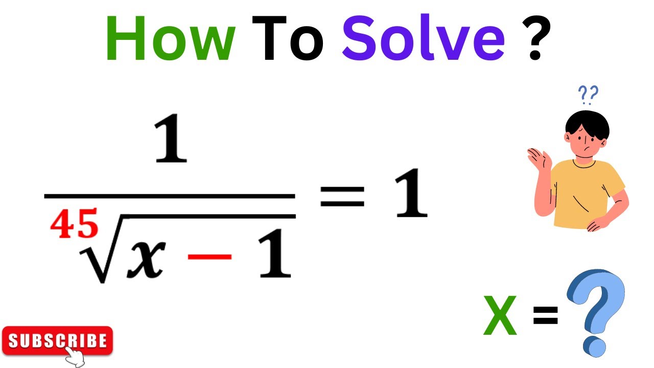 Find The Value of X | A Nice Math Problem - YouTube