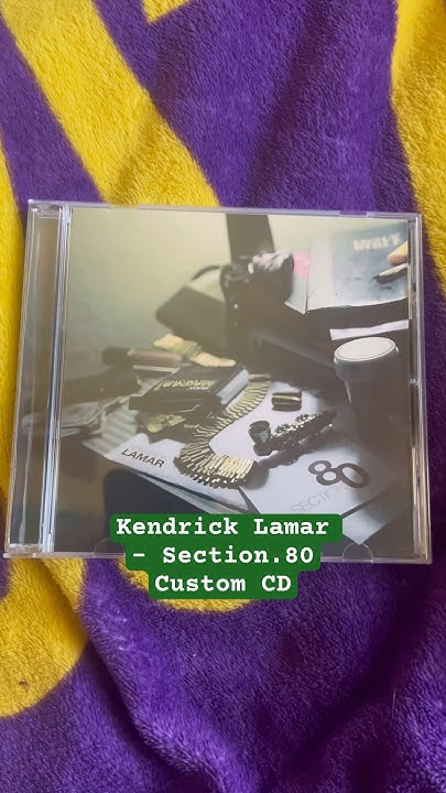 Kendrick Lamar - Section.80 Custom CD #kendricklamar #section80 #cd # ...