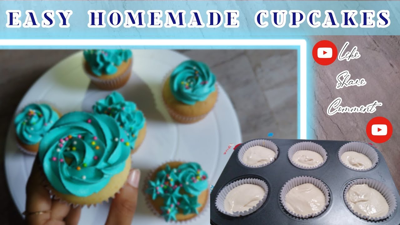 EASY FLUFFY CUP CAKE RECIPE/ HOW TO MAKE a CUP CAKE - YouTube