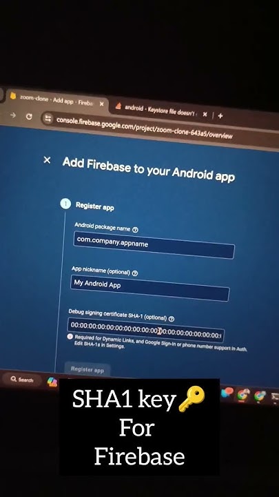 SHA1 key for Firebase 🔥.. . #firebase #coding #flutter #appdevelopment - YouTube