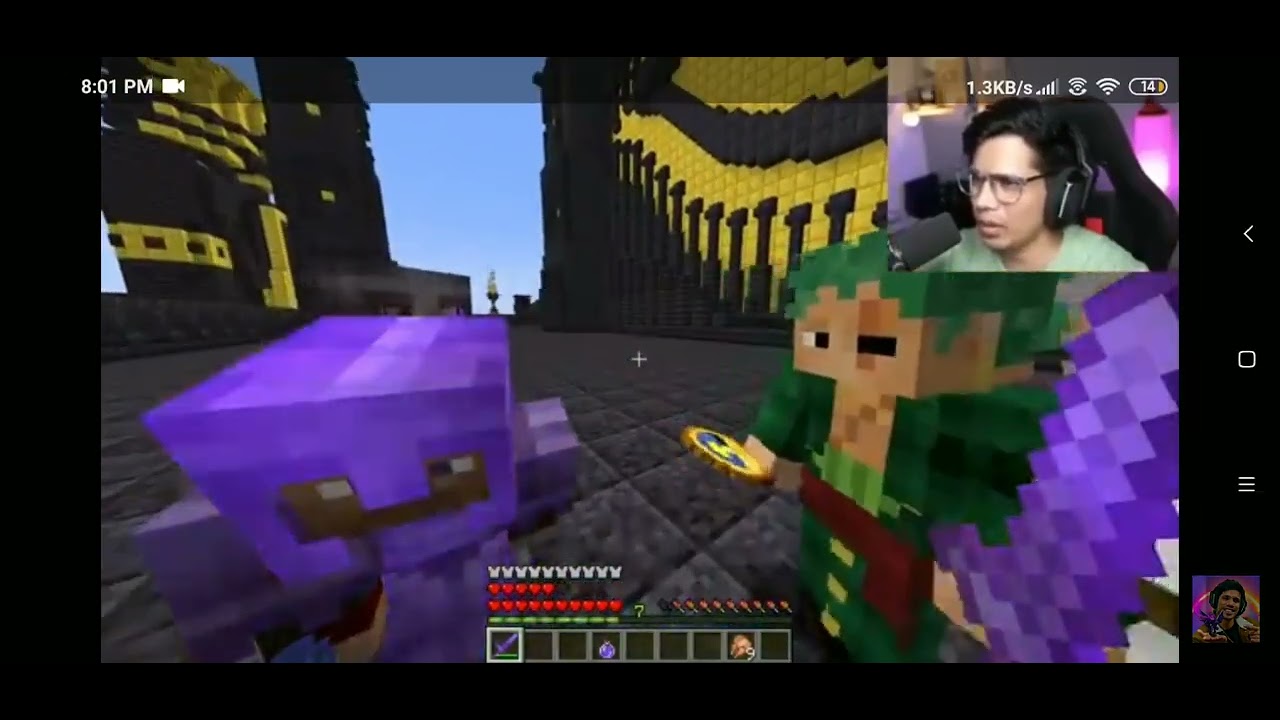 Gamer fleet epic fight with endergod. fleet smp Minecraft - YouTube