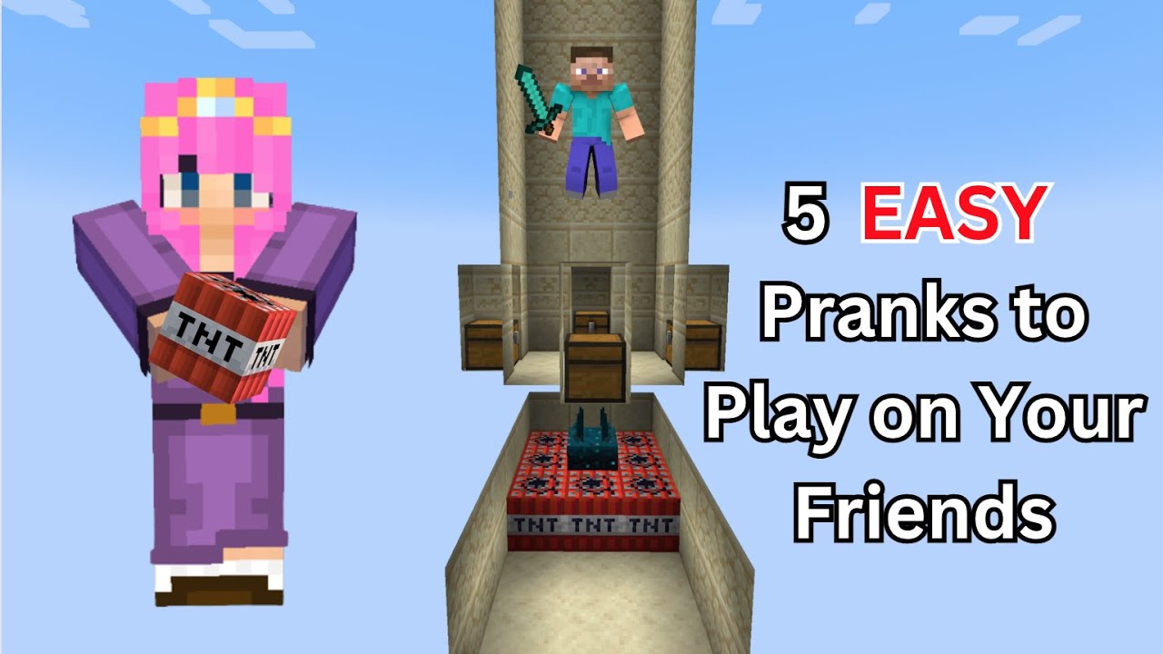 5 EASY Minecraft Pranks to Play on Your Friends - YouTube
