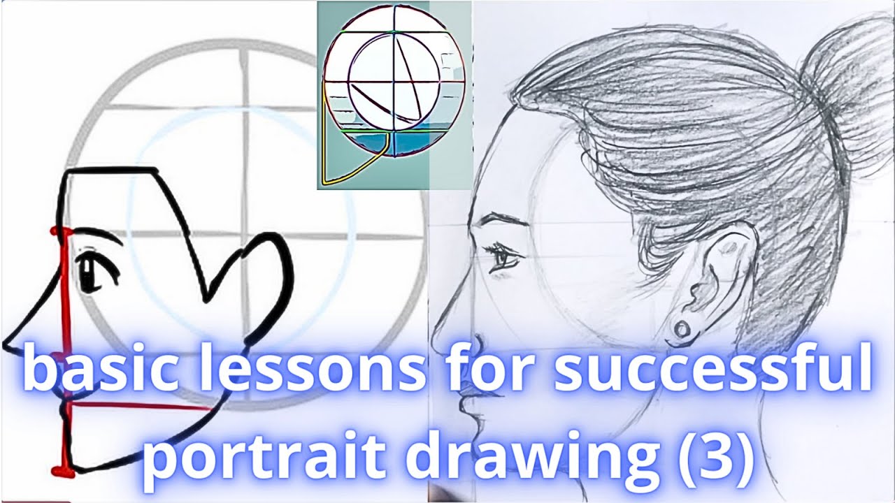 How to draw the Side Profile portrait with the loomis method Part 3 and ...