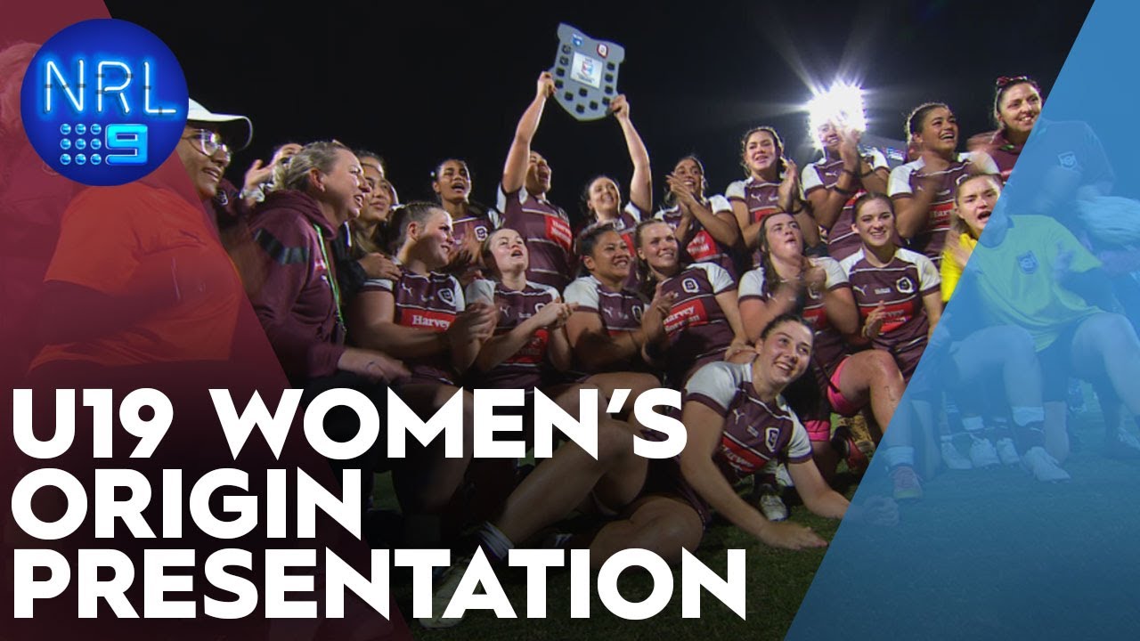 U19 2023 Women's State of Origin Trophy Presentation | NRL on Nine ...