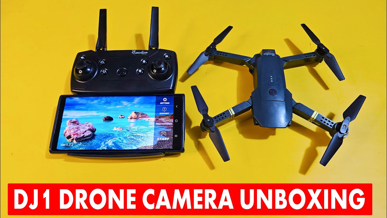 DJ1 Drone Camera Unboxing & Flight Test | 4K Dual Camera Drone Review ...
