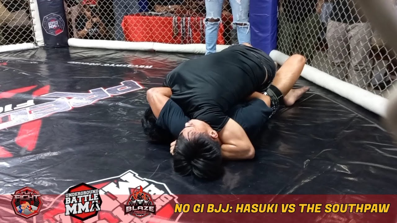 UGB Fun Fight No Gi BJJ: Hasuki vs The Southpaw - YouTube
