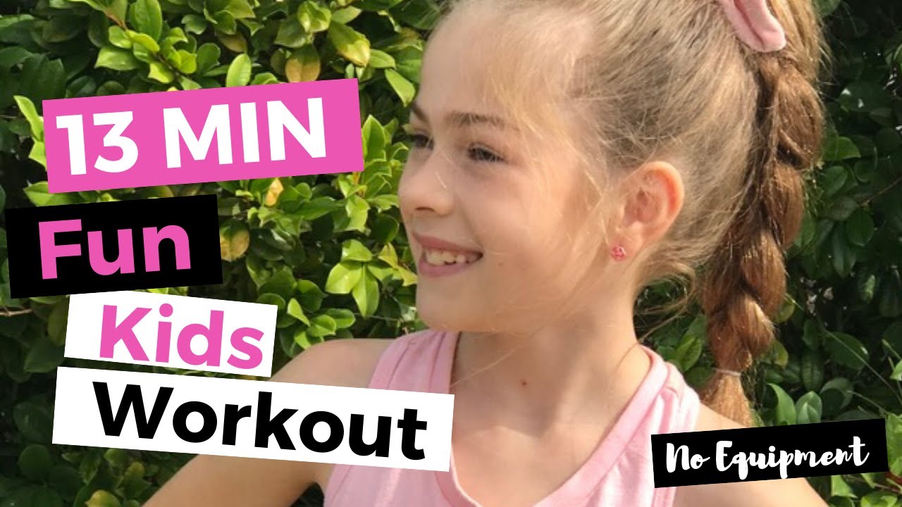 13 Min Fun KIDS Workout | Follow-Along at Home PARTNER Workout (No ...