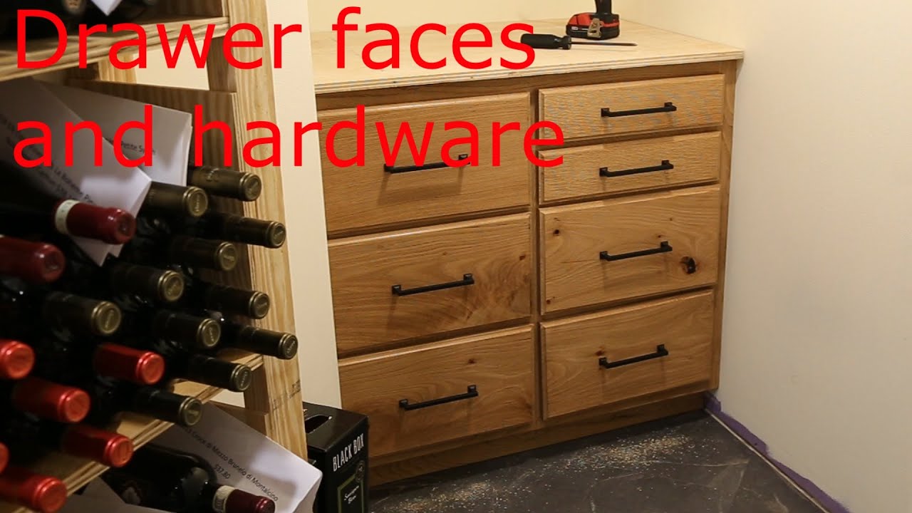 Custom Wine Storage: Episode #4 Drawer faces and hardware - YouTube