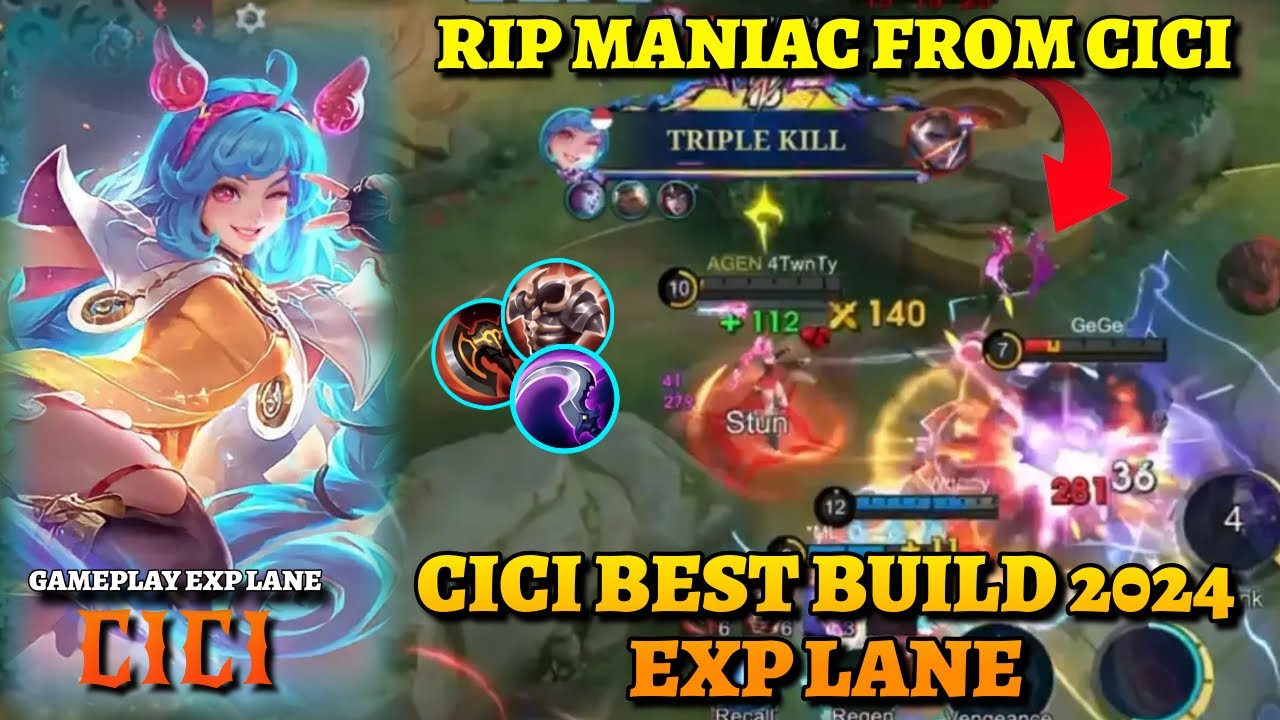 Cici Best Build 2024 Exp Lane Gameplay Cici Exp Tutor Cici Mobile ...