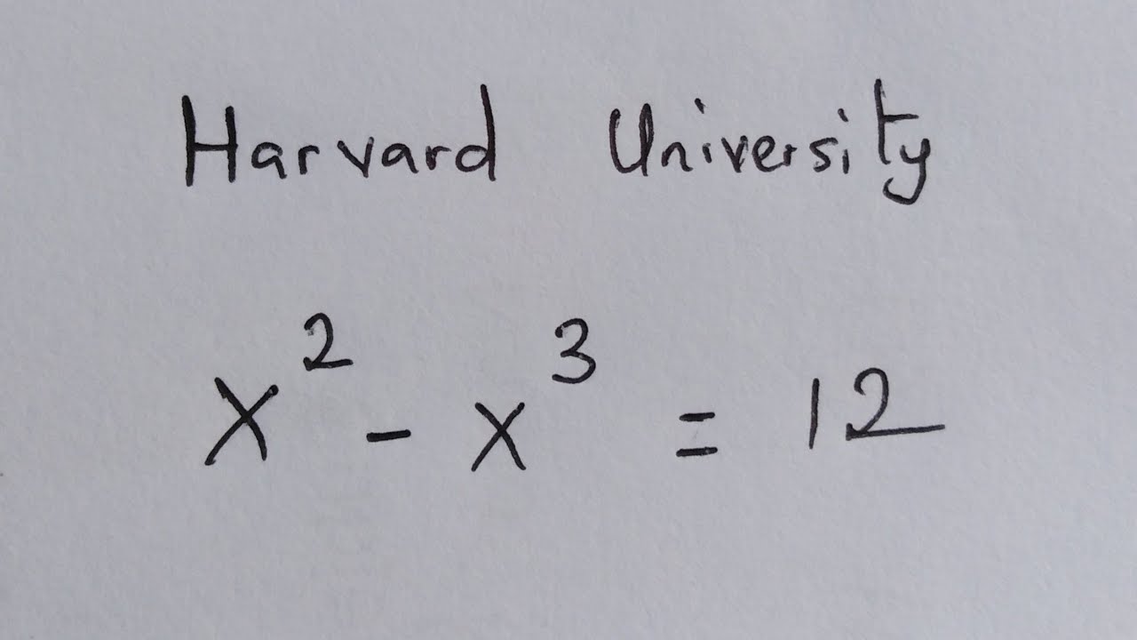 Harvard University 🎓 Entrance Exam | Can you solve ? Nice cubic ...