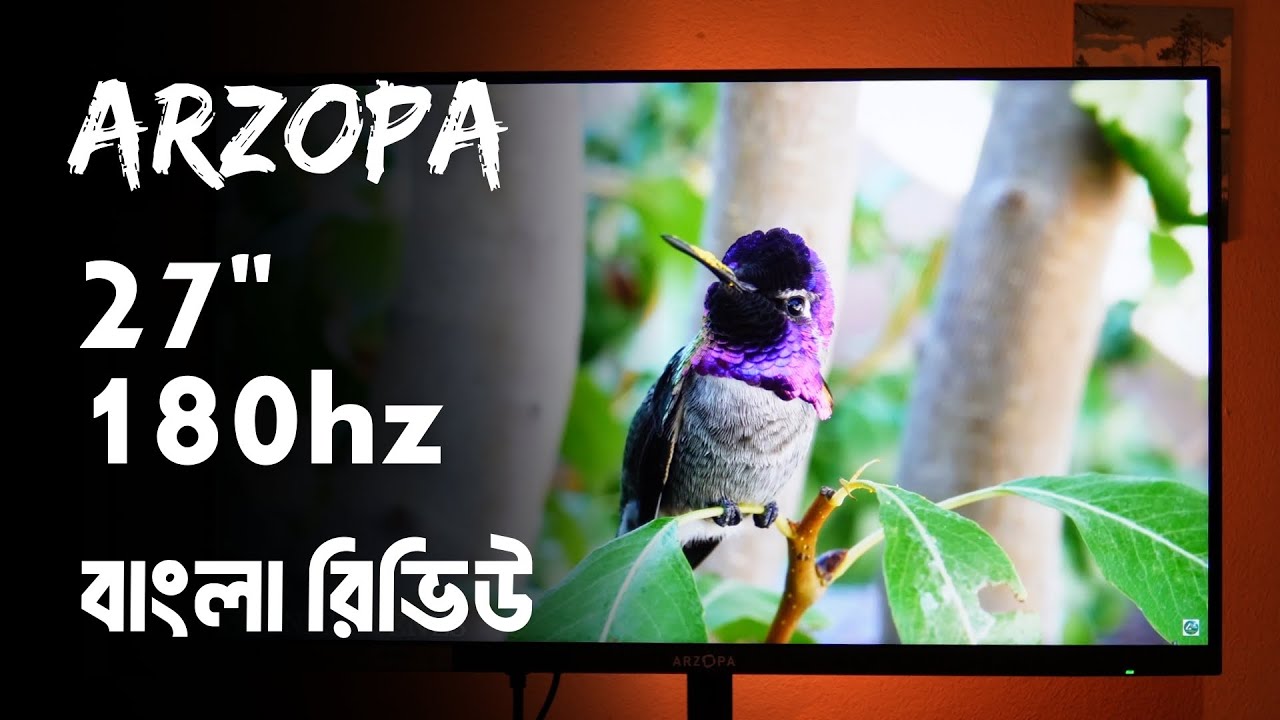 Arzopa 27 Inch 180 Hz Gaming Monitor. বাংলা রিভিউ। - YouTube