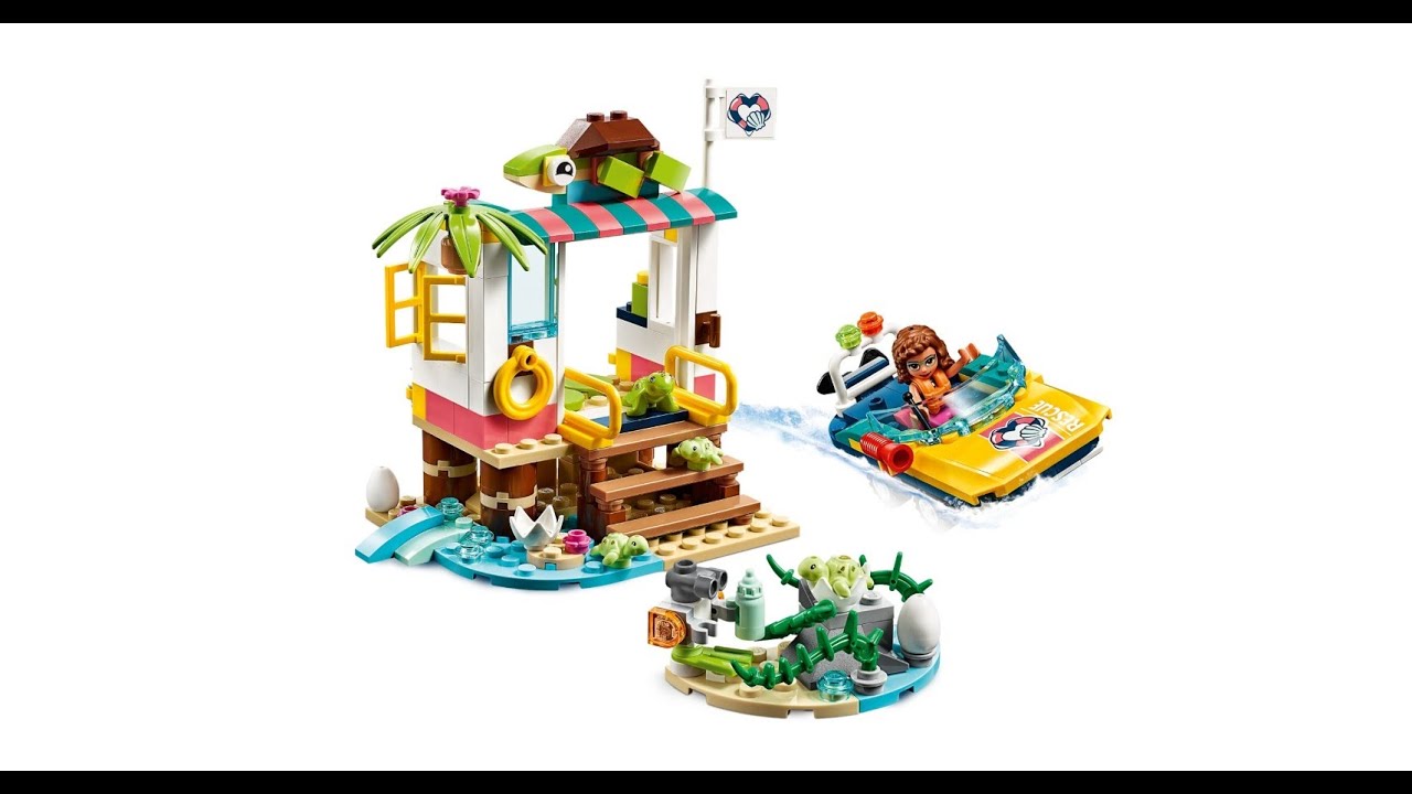 LEGO Friends 41376 Turtle Rescue Mission Unboxing & Speed build - YouTube