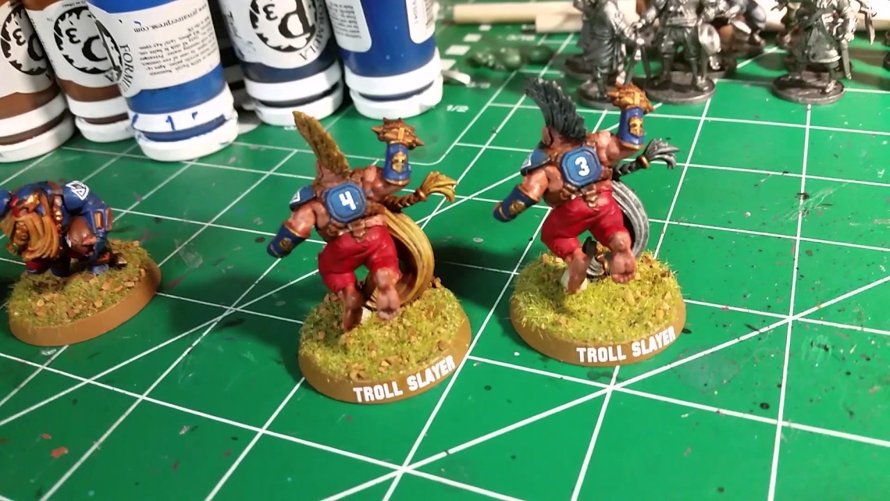 Update: Blood Bowl Dwarf Texans Team from Games Workshop - YouTube