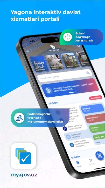 Qulay va tezkor my.gov.uz mobil ilovasi - YouTube