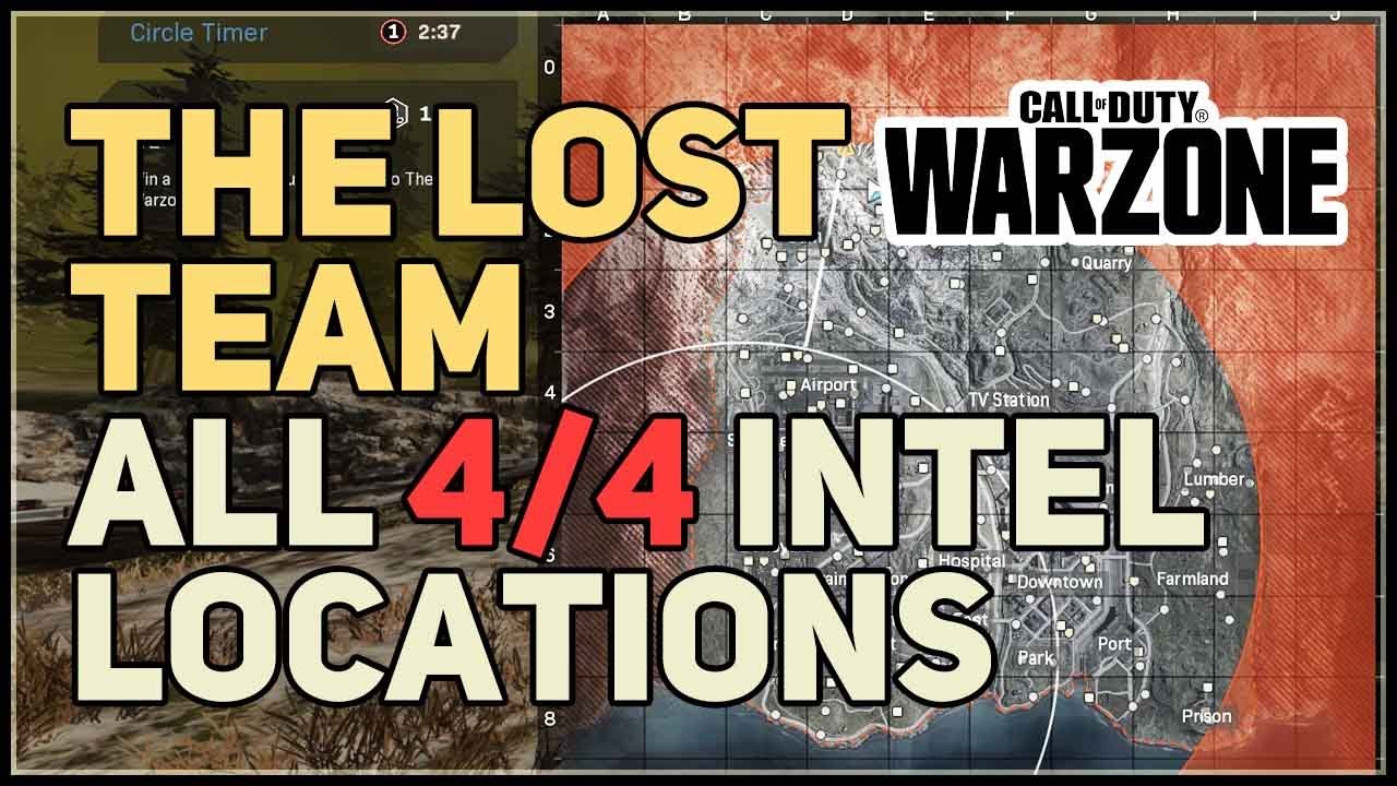All The Lost Team Intel Locations Call of Duty Warzone - YouTube