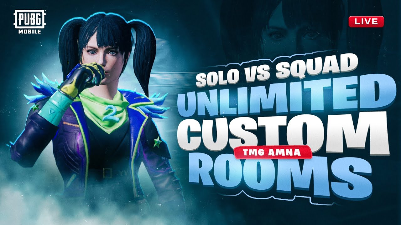 TMG AMNA IS LIVE ~ Unlimited Custom Rooms - PUBG MOBILE - 349 - YouTube