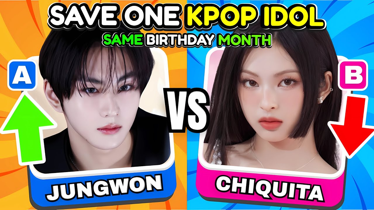 SAVE ONE K-POP IDOLS: SAME BIRTHDAY MONTH EDITION!🎂 | K-Pop Quiz Game 2025 - YouTube