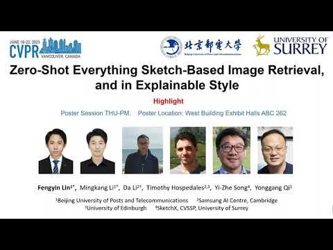 [CVPR 2023 Highlight] Zero-Shot Everything Sketch-Based Image Retrieval, and in Explainable ...