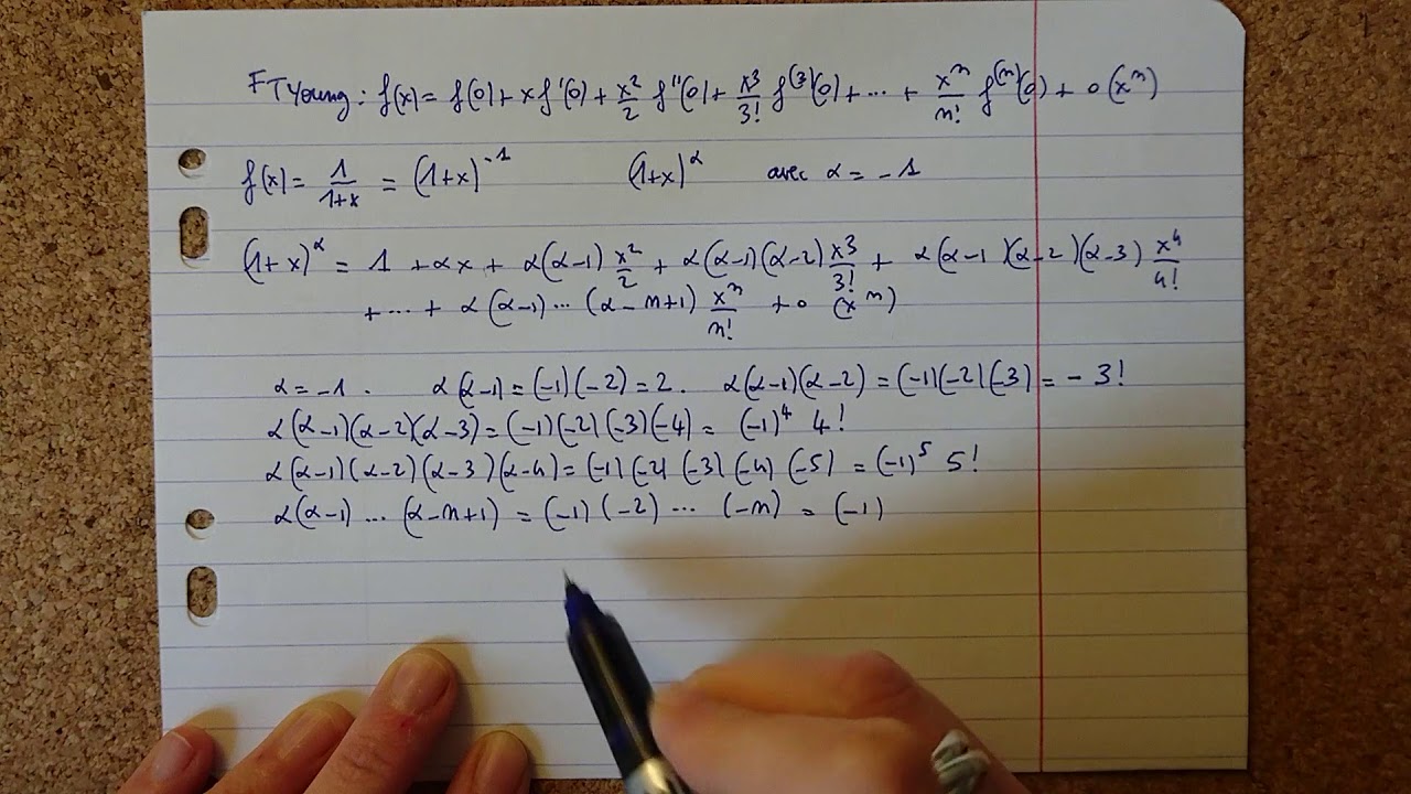 L1 Analyse : développement limité de 1/(1+x) - YouTube