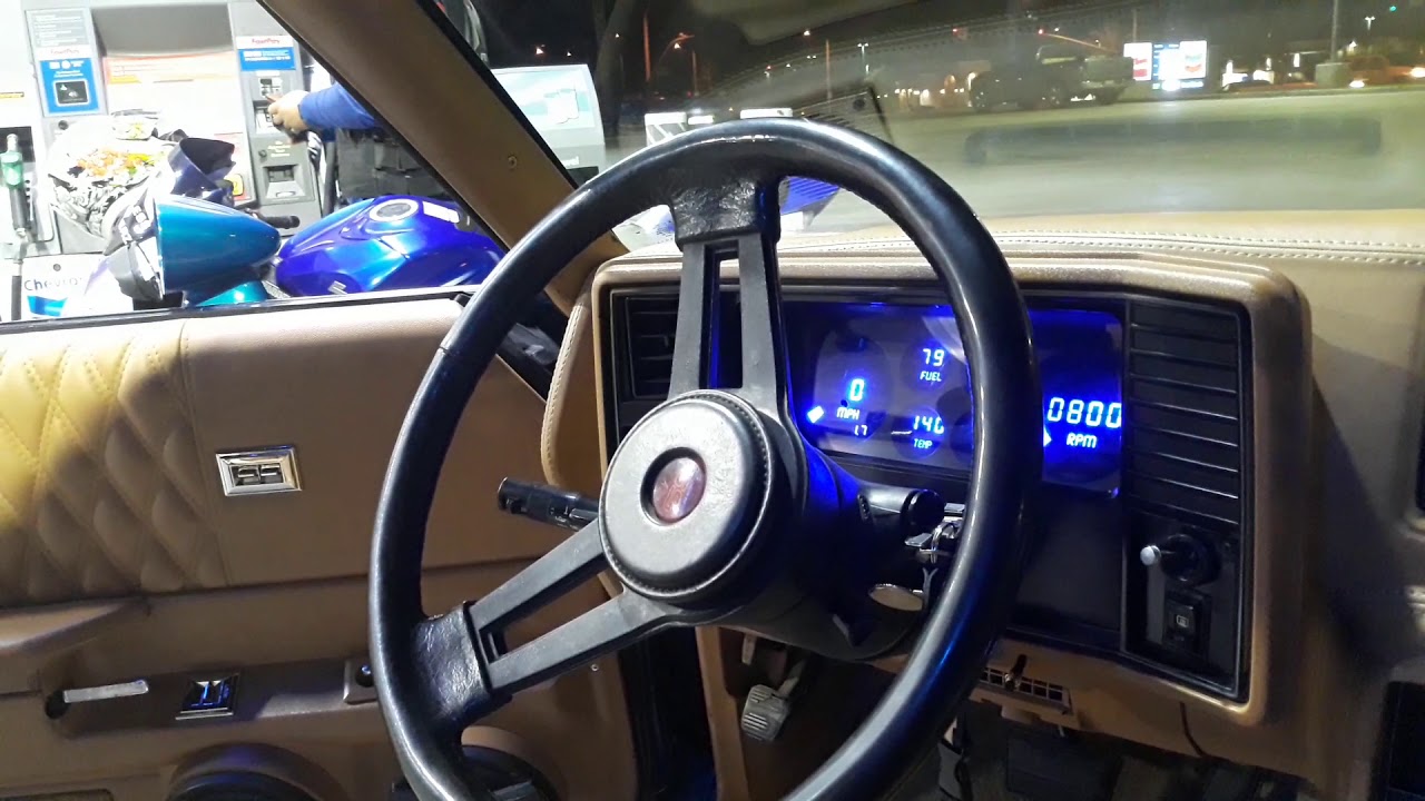84 chevy ss Dash install. Digital - YouTube