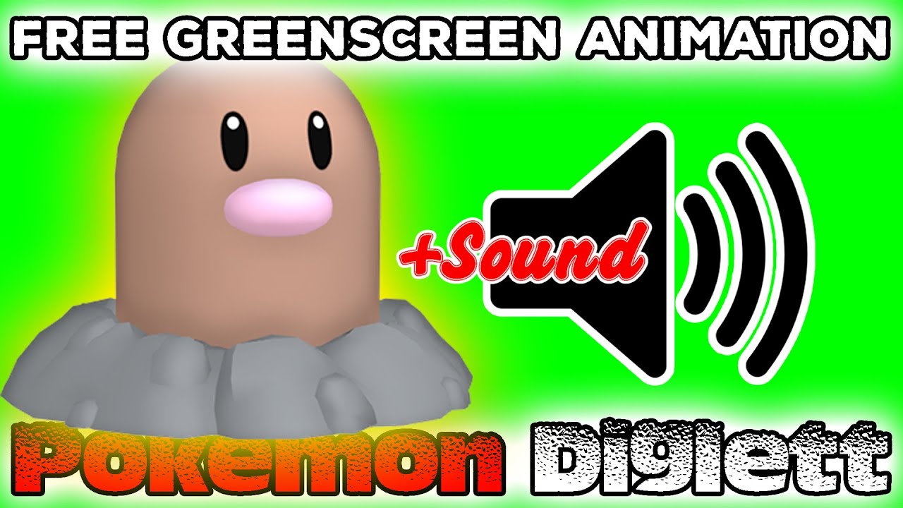 Pokemon Diglett | GreenScreen | Pokemonn GO | 👍POGO - YouTube