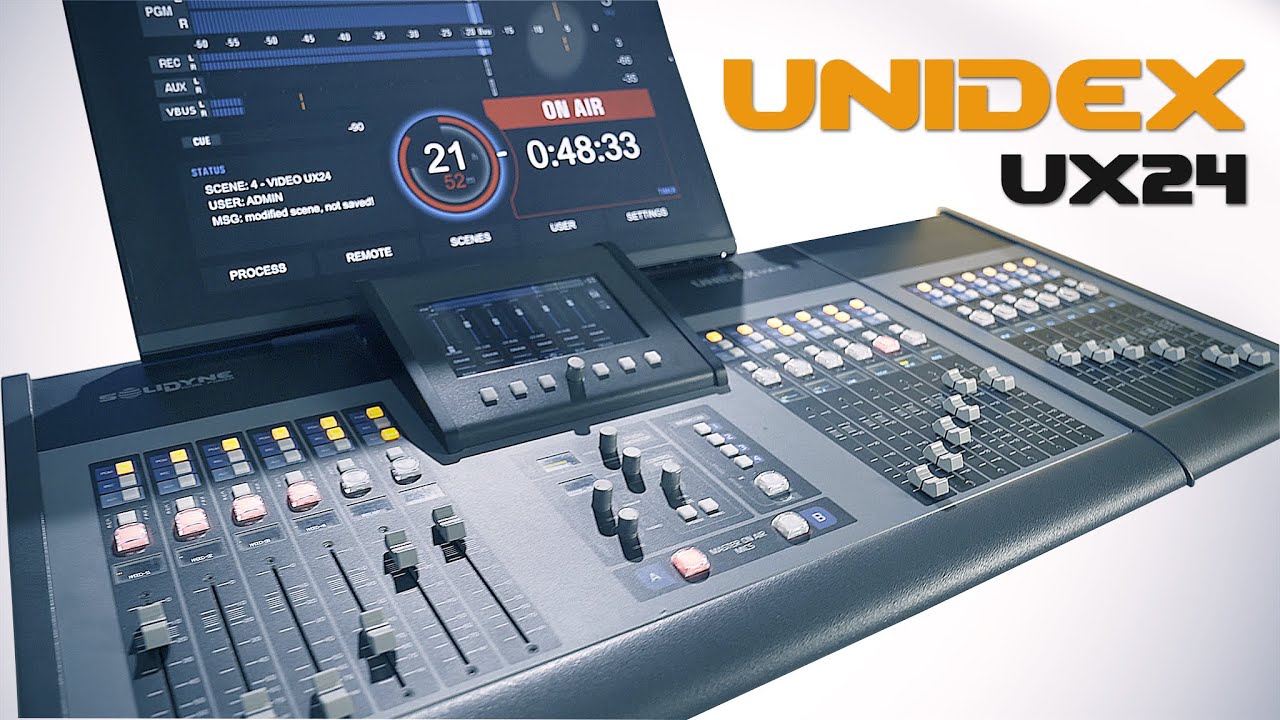 Solidyne UNIDEX UX24 - Consola IP + Digital autónoma + opción DANTE ...