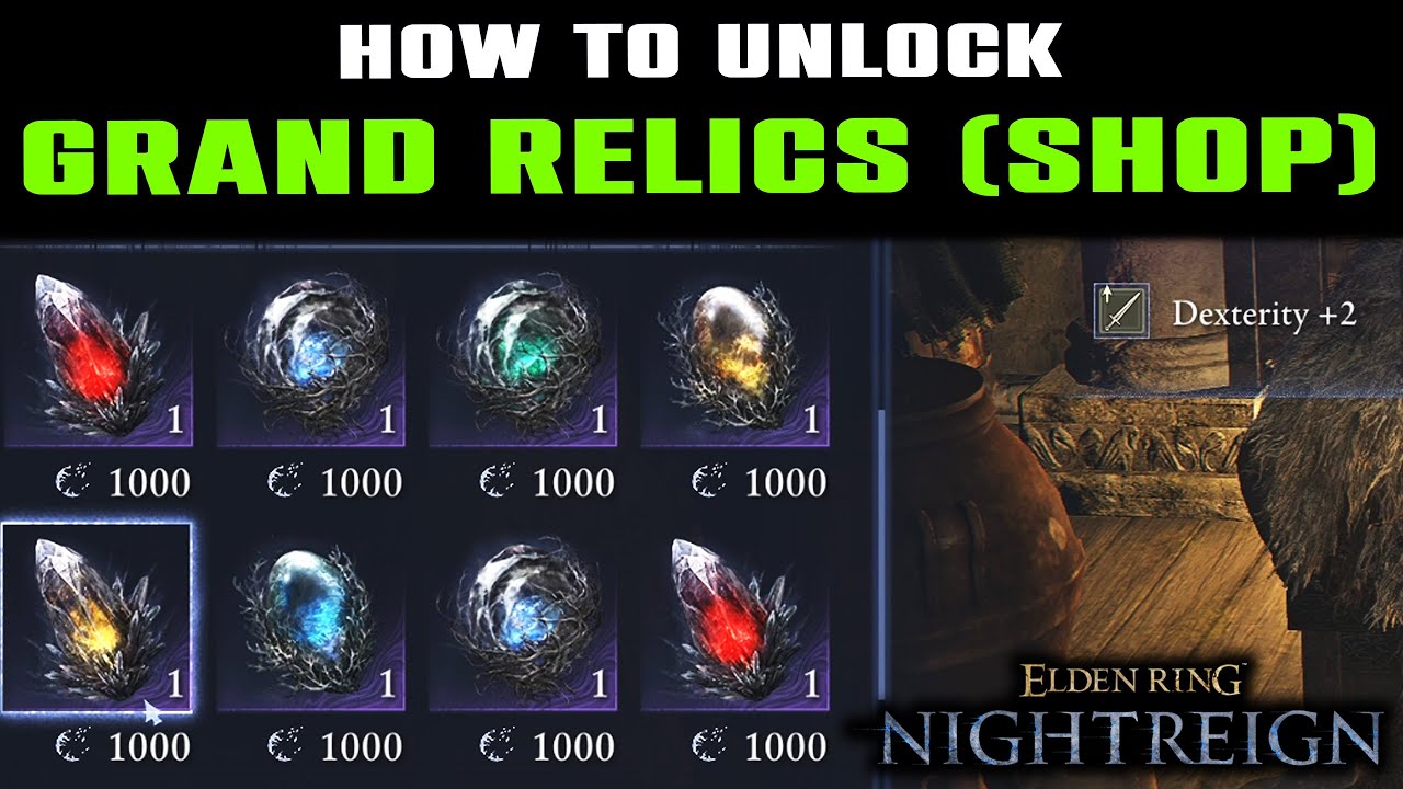 UNLOCK AMAZING RELICS in SHOP in Elden Ring Nightreign | How to Buy ...