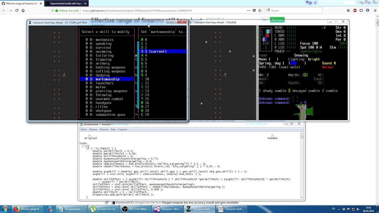 Cataclysm DDA Accuracy mod showcase - YouTube