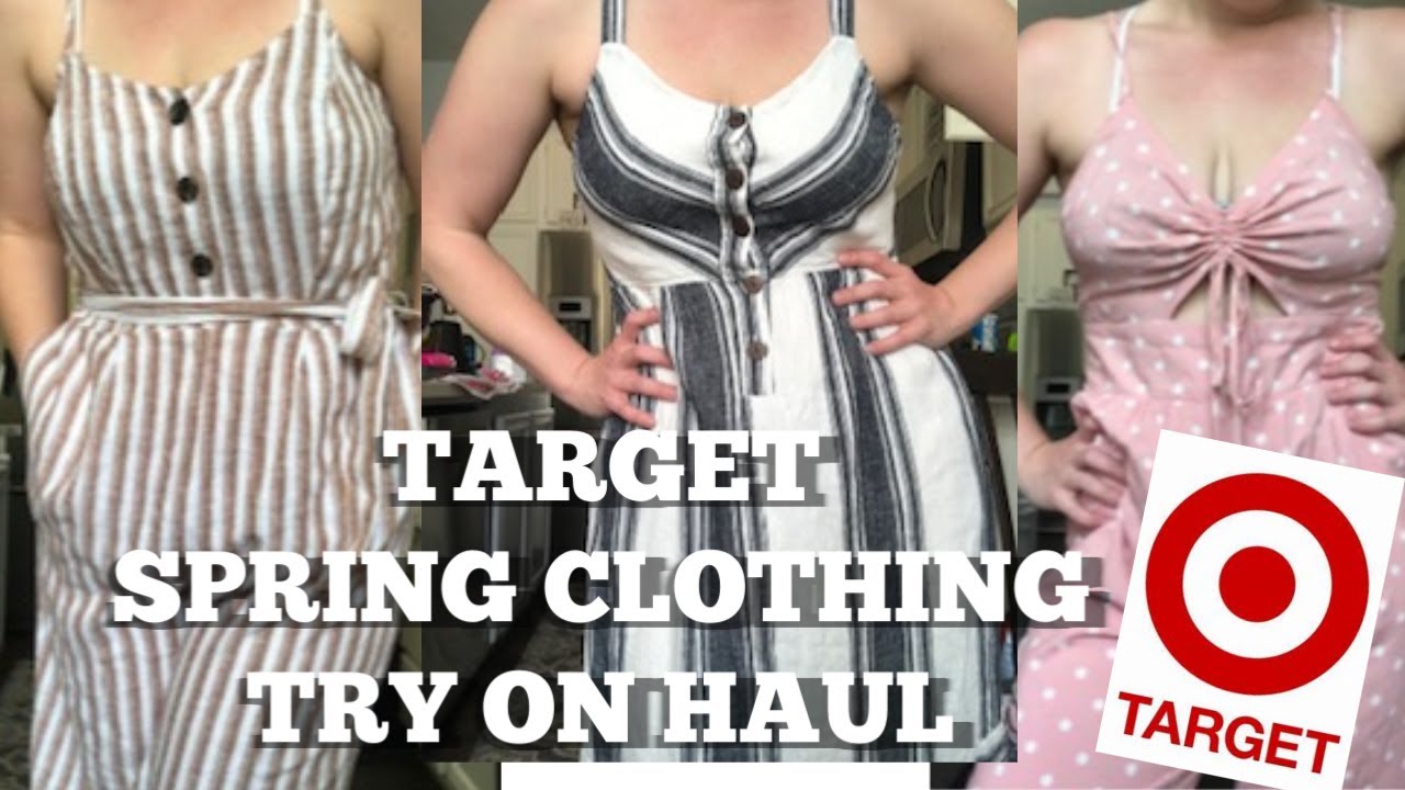 Target Spring Clothing Try On Haul - YouTube