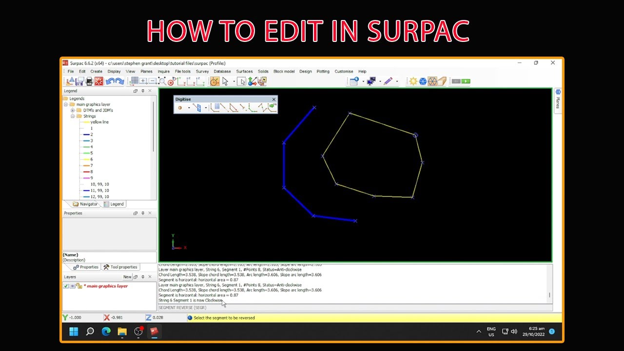 HOW TO EDIT IN SURPAC - YouTube