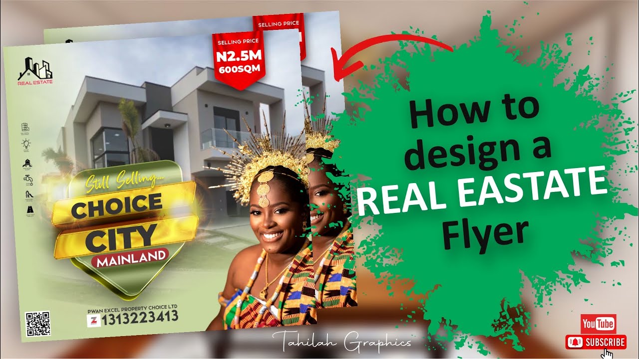 HOW TO DESIGN A REAL ESTATE FLYER I CORELDRAW/PHOTOSHOP TUTORIAL - YouTube