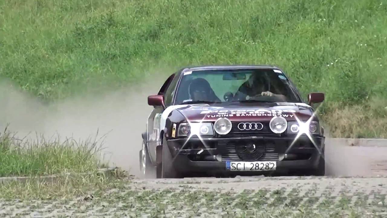 AUDI 90 QUATTRO Rduch Strzębała 1 Runda Szombierki Rally Cup 2016 - YouTube
