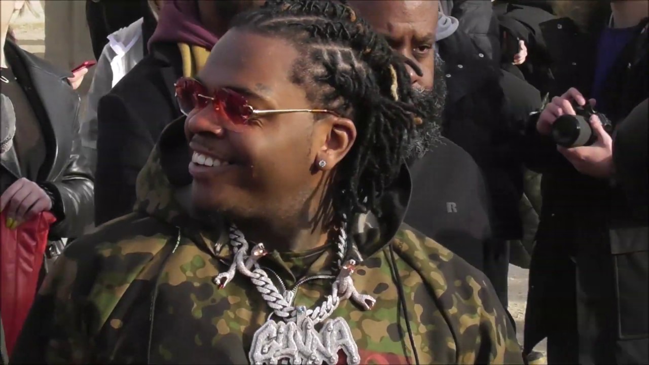 Rapper Yung GUNNA @ Paris Fashion Week 16 january 2019 show Off-White ...