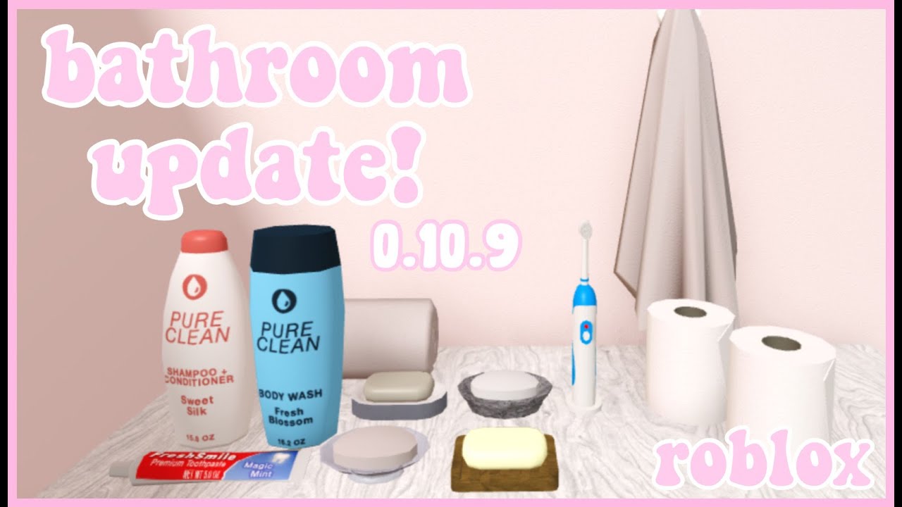 0.10.9 Bloxburg Bathroom Update! 🧻 (Towels, Toilet Paper, etc!) - YouTube