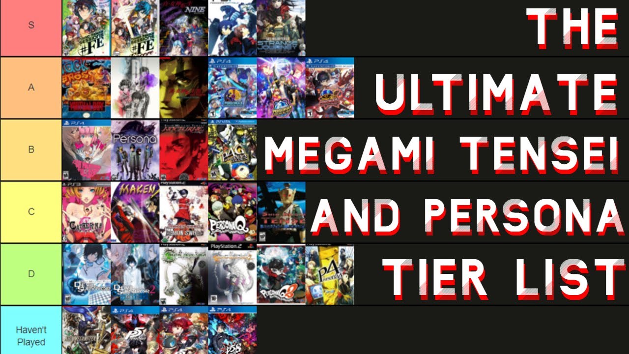 The ULTIMATE Megami Tensei And Persona Tier List - YouTube