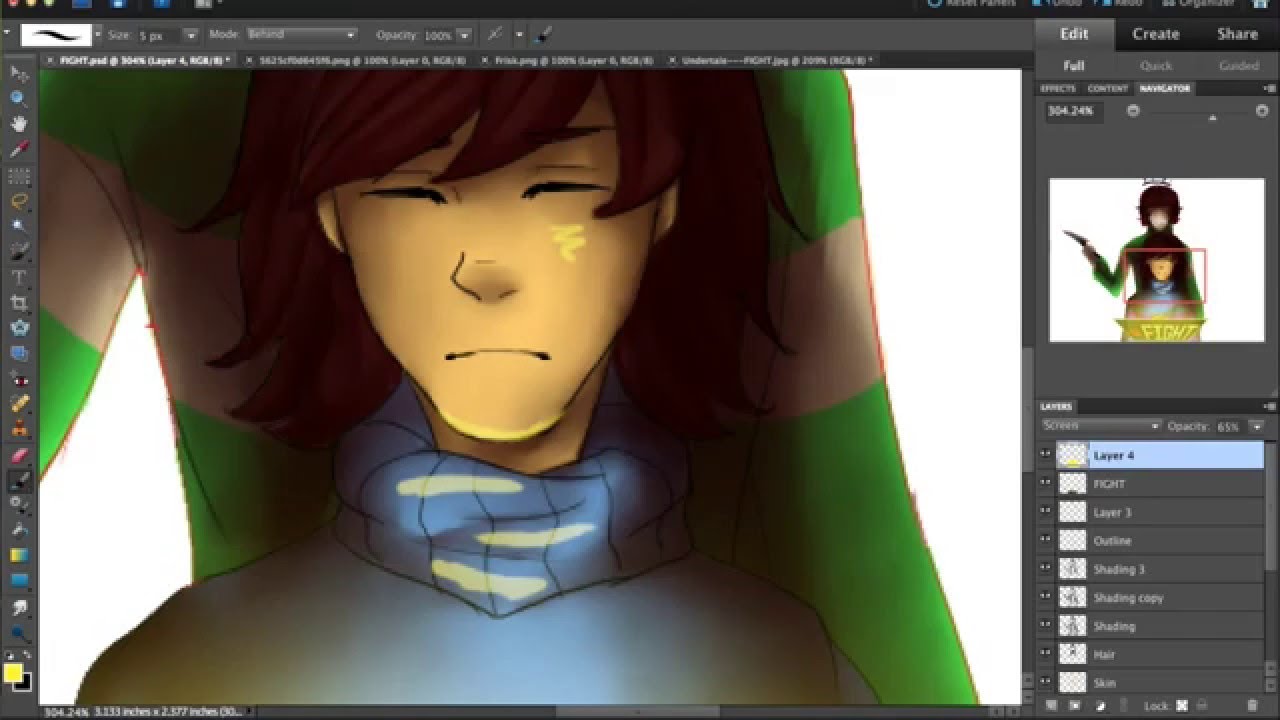 Show No Mercy: Chara and Frisk - Undertale Speedpaint - YouTube