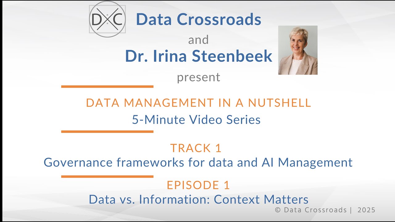 Data vs. Information: Context Matters - YouTube
