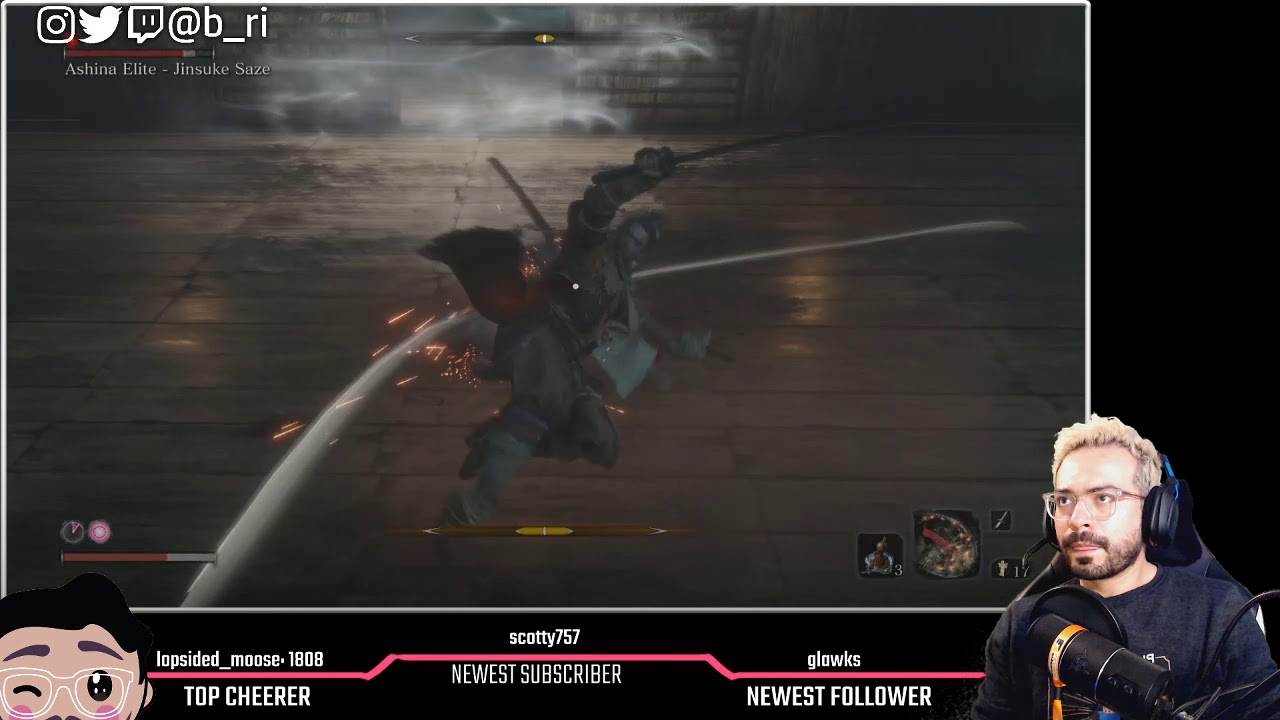Sekiro: Ashina Elite Jinsuke Saze Boss Fight - YouTube