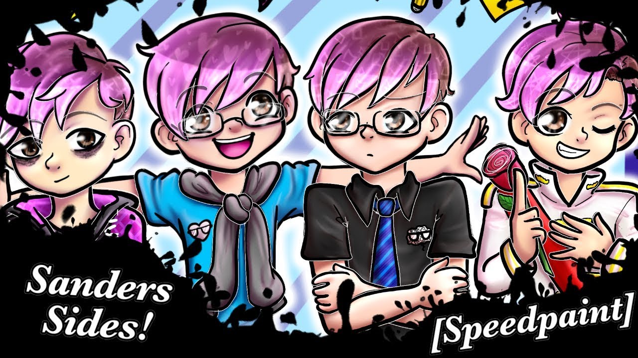 [Speedpaint] Sanders Sides fanart - YouTube