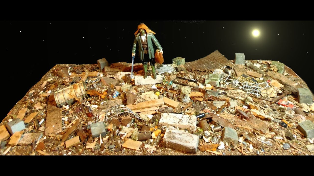 Post-Apocalyptic Treasure Hunt Diorama - YouTube