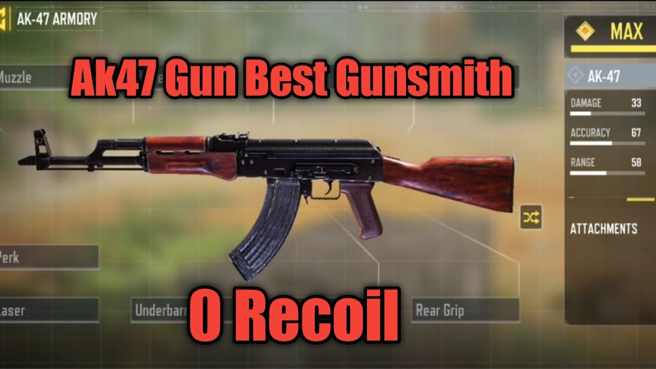 AK47 Gun Best Gunsmith in codm | AK47 best attachment loadout codm - YouTube