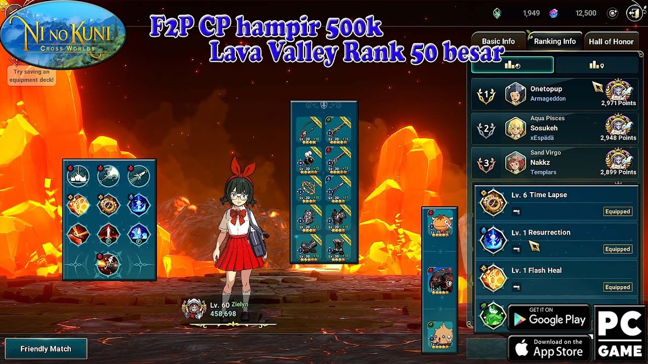 Ni No Kuni. Best Build F2P Engineer buat PVP/PVE. Lava Valley Rank 50 ...